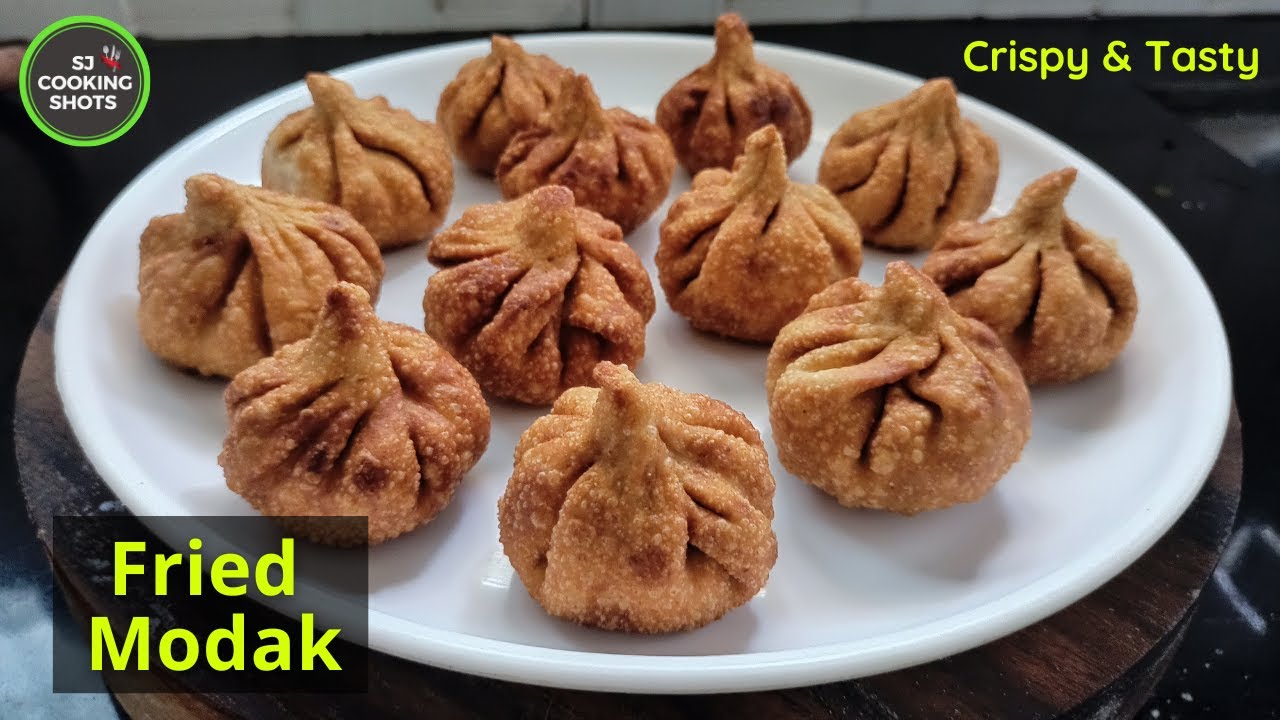 Fried Modak Recipe | खुसखुशीत तळणीचे मोदक | Instant Modak Recipe ...