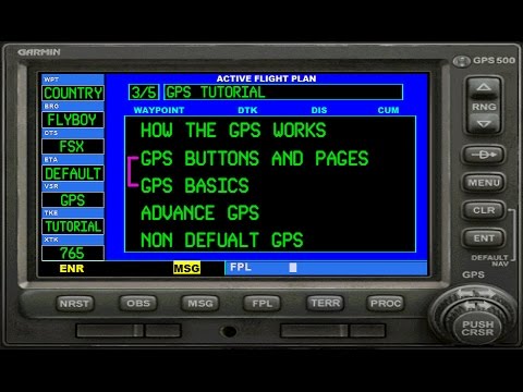 FSX GPS Tutorial 3. Basic flying with the GPS. - YouTube