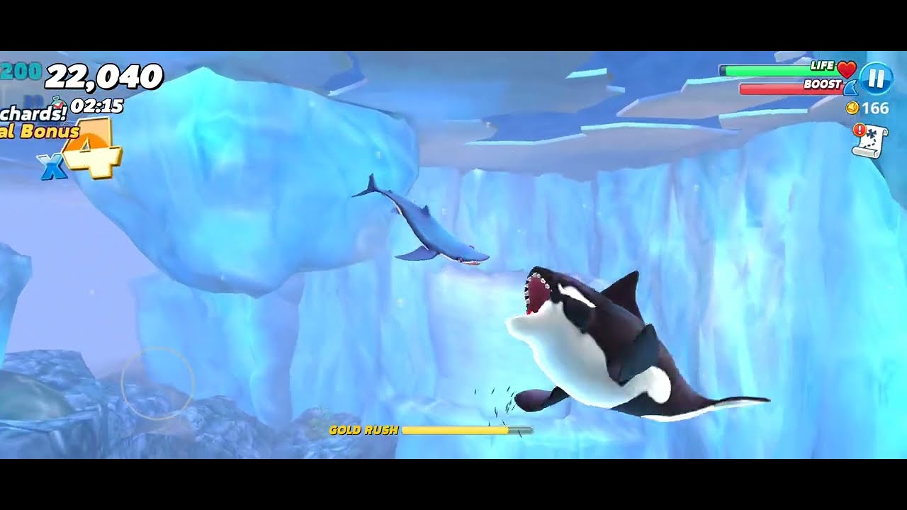 hungry shark game walkthrough 7 minutes of video game playing | SPS ...