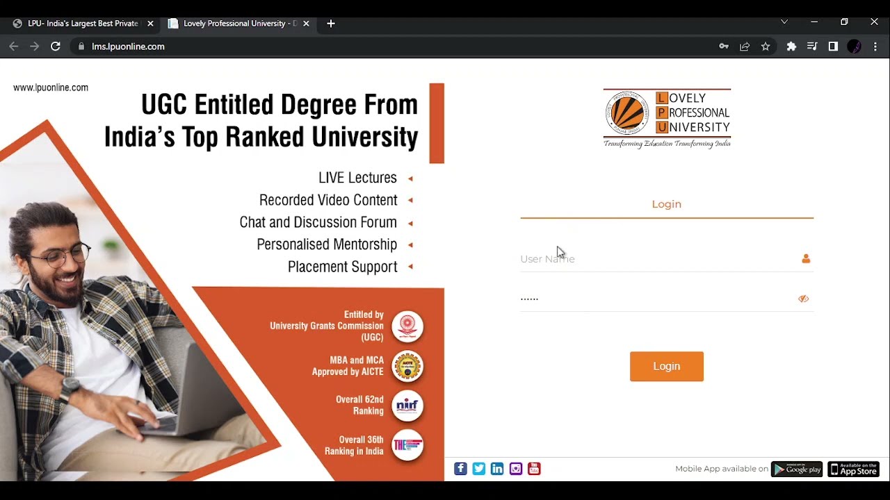 LPU Online Program registration | Fees | Documentation Upload | Fees ...