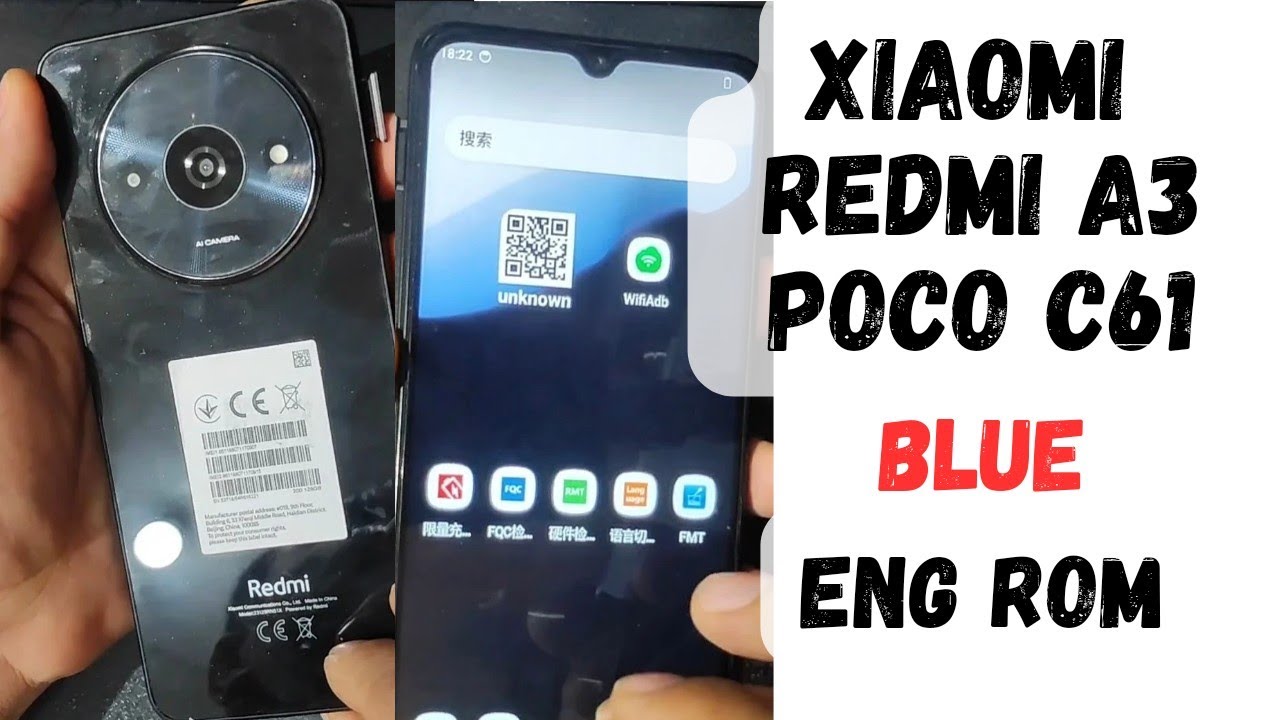 Xiaomi Redmi A3 /poco C61 (BLUE) ENG ROM - YouTube
