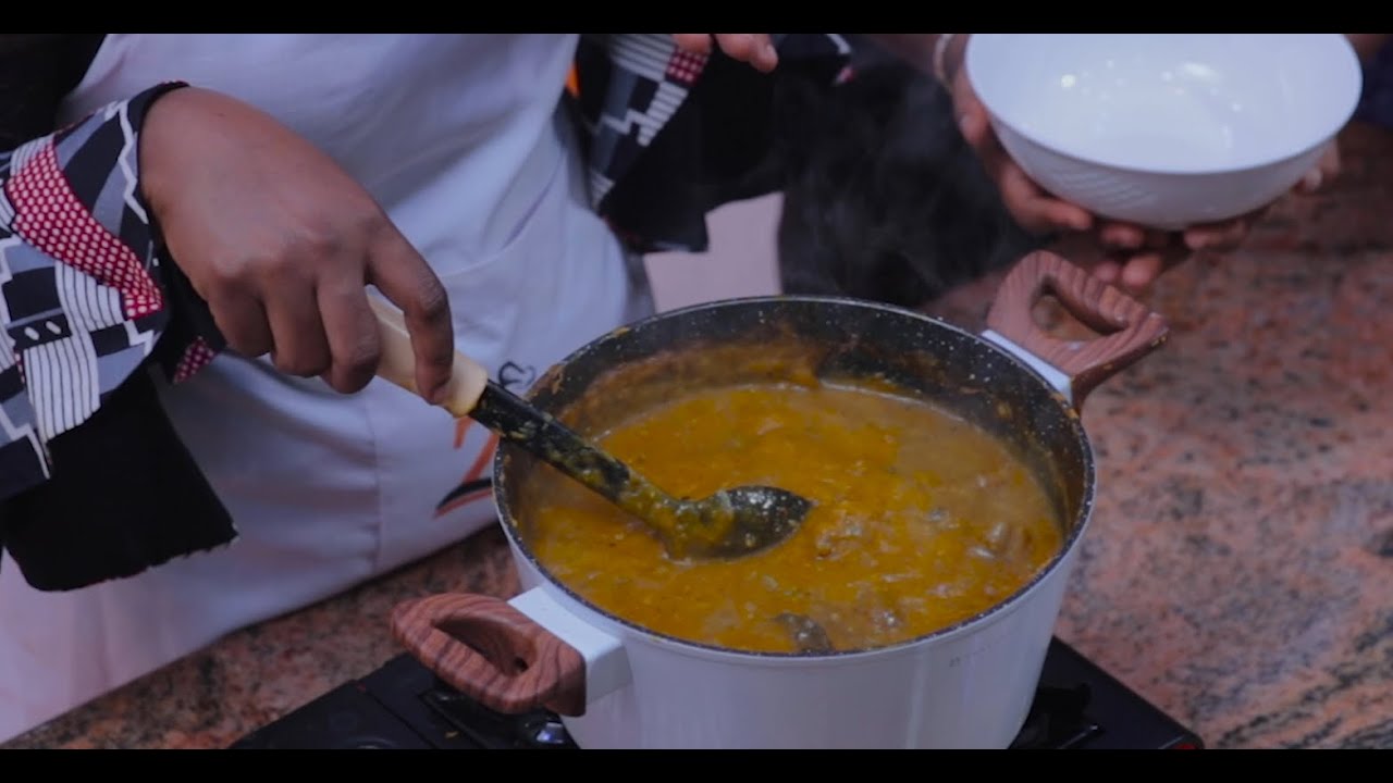Owo Soup Served with Starch Recipe by Chef Annie | How to Make African ...