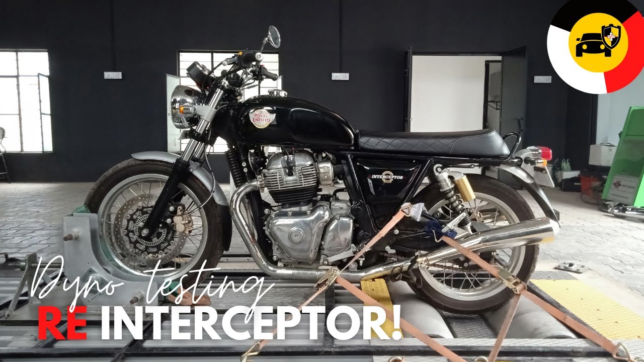 RE Interceptor at XLR8 Dyno Coimbatore - YouTube