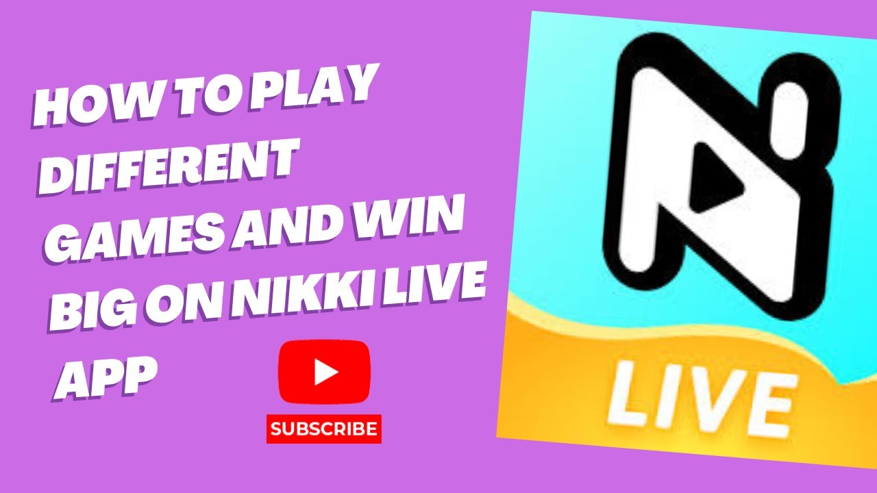 How to play different games on Nikki live app and win big - YouTube