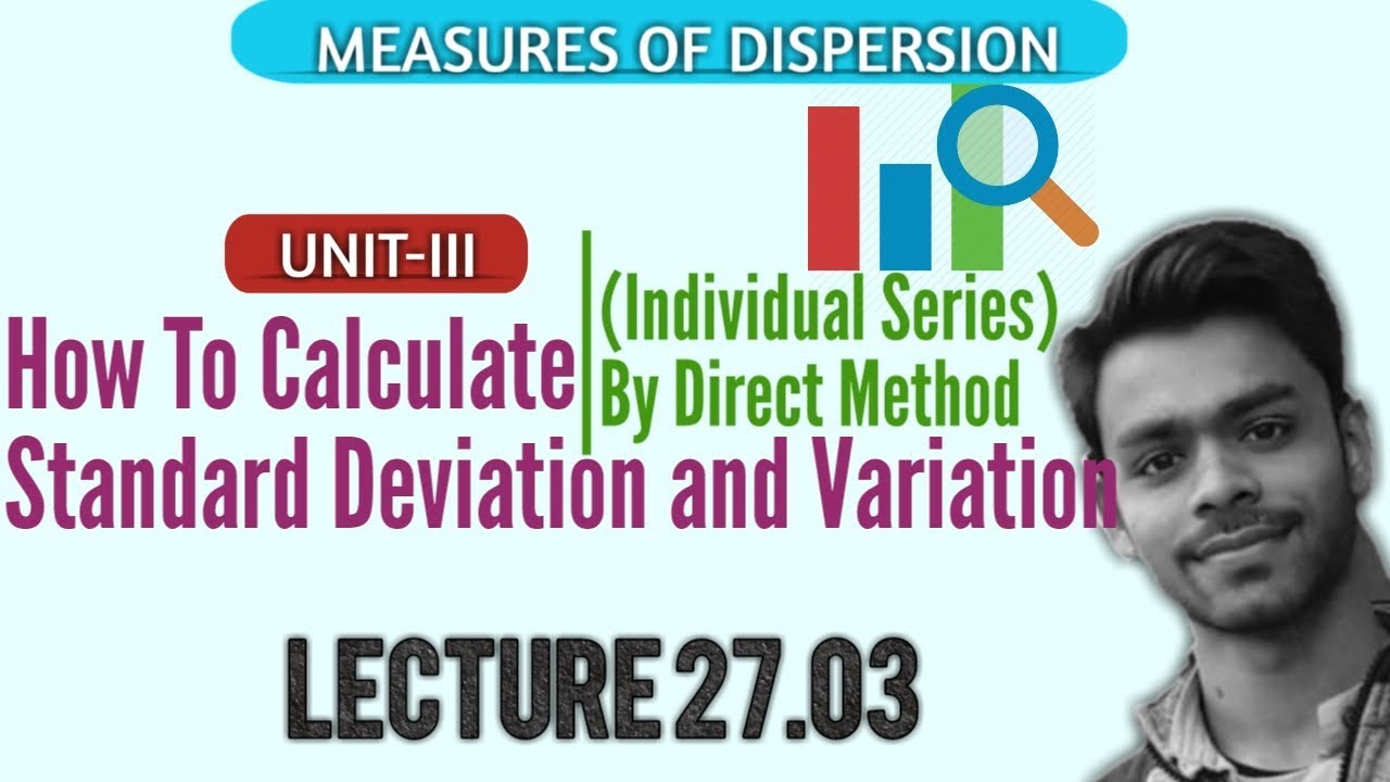 How to calculate standard deviation and variance | Direct method ...