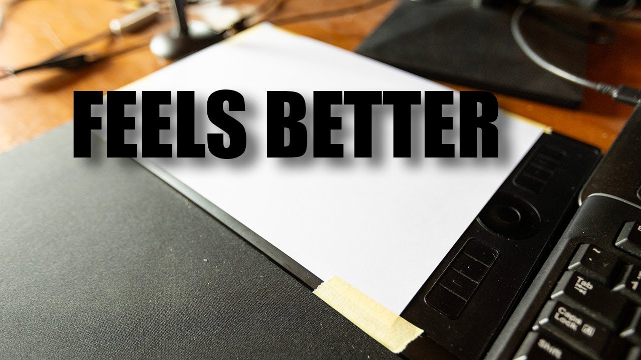 Improve Your Wacom Tablet Feel with This Simple Hack - YouTube