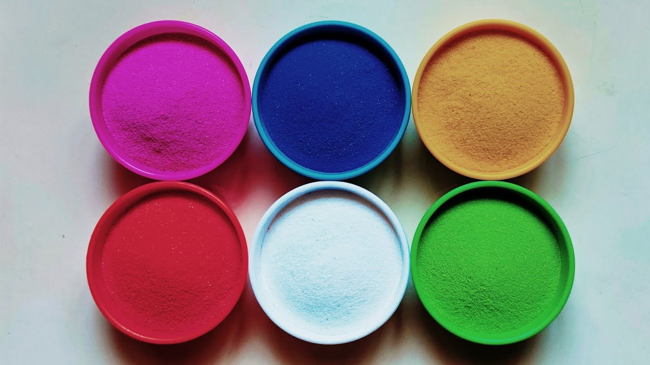 Making Rangolis with Colored Sand - Satisfying Rangolis video - YouTube