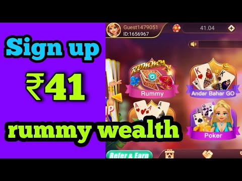 New Rummy Wealth |Sign up 41 daily paytm cash Earnings | Real cash 💥💥💥💥 ...