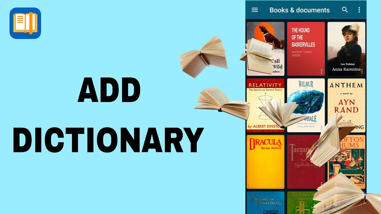 How To Add Dictionary On ReadEra App - YouTube