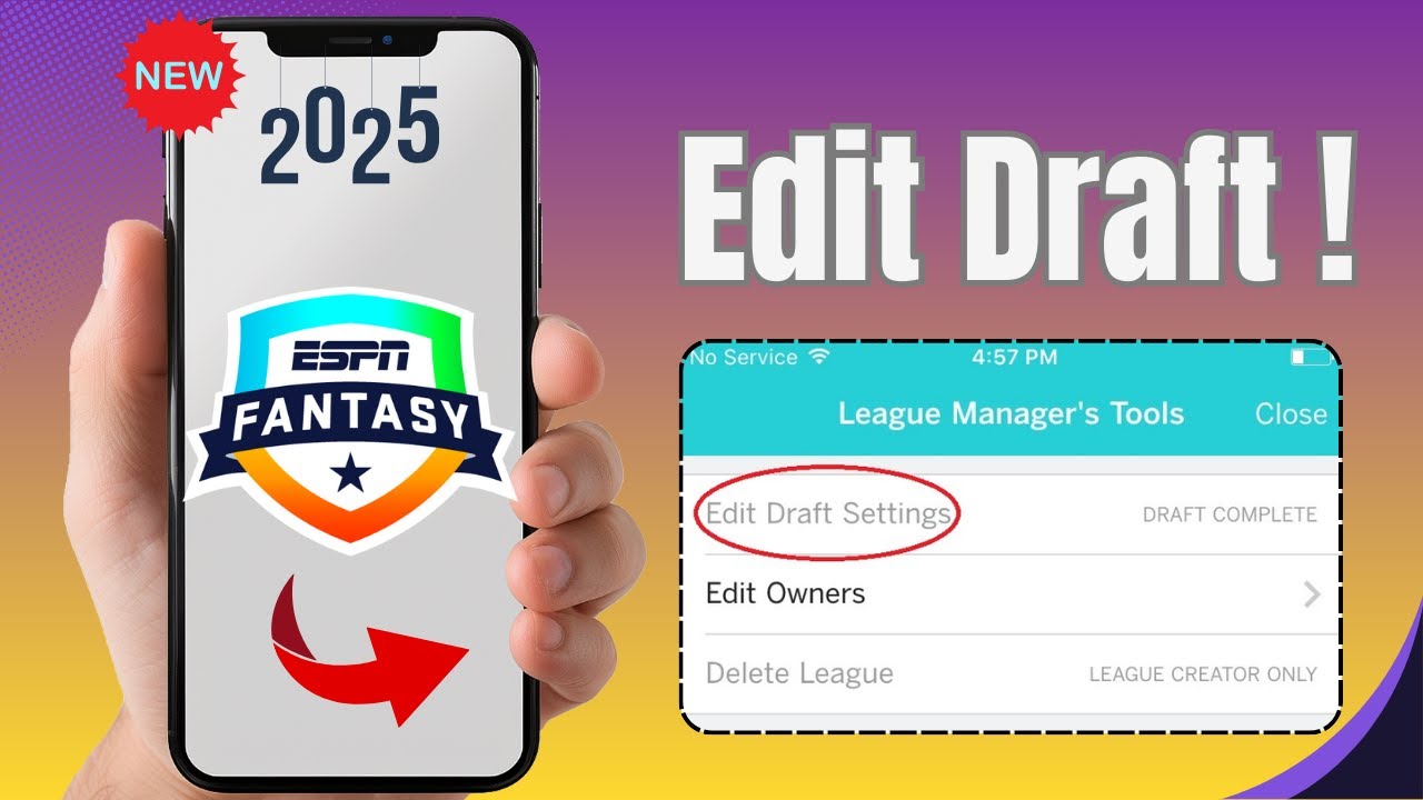 How to Change ESPN Fantasy Draft Order 2025 – Step-by-Step Tutorial - YouTube