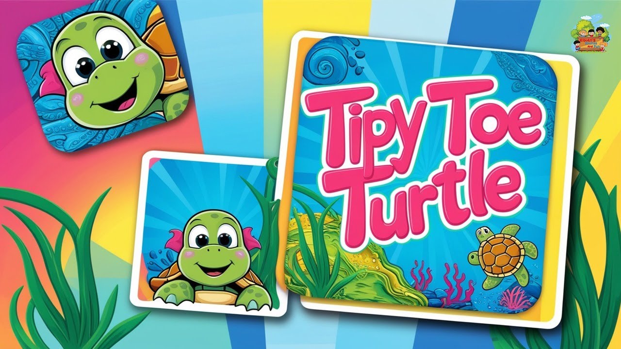 Tippy Toe Turtle A Delightful Nursery Rhyme for Kids | Sing and Dance ...