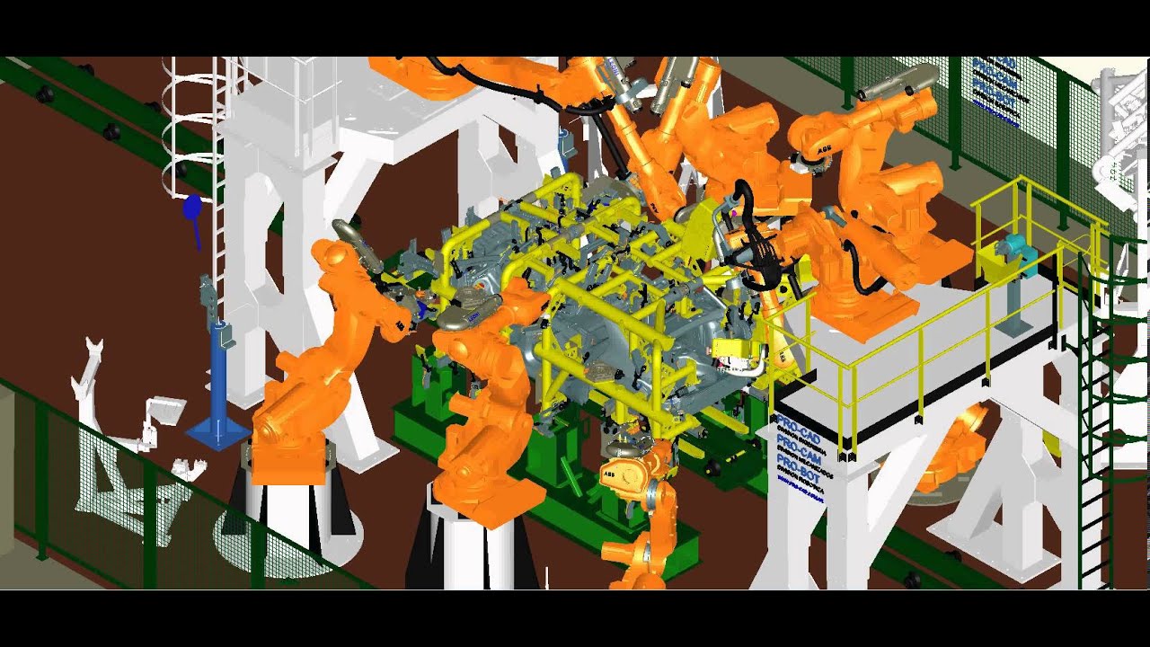 Simulation mit Robcad - YouTube