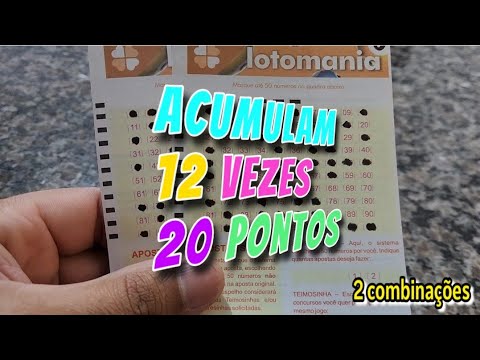 12 vezes 20 pontos na Lotomania com essas duas combinações #LoteriasCaixa #20Pontos #lotomaniadehoje