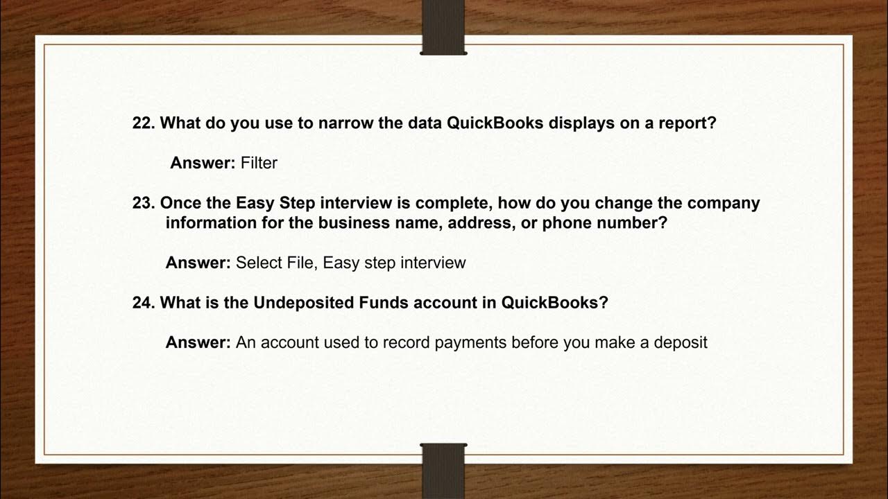 QuickBooks Online ProAdvisor Certification Exam 2023 Set 1 - YouTube