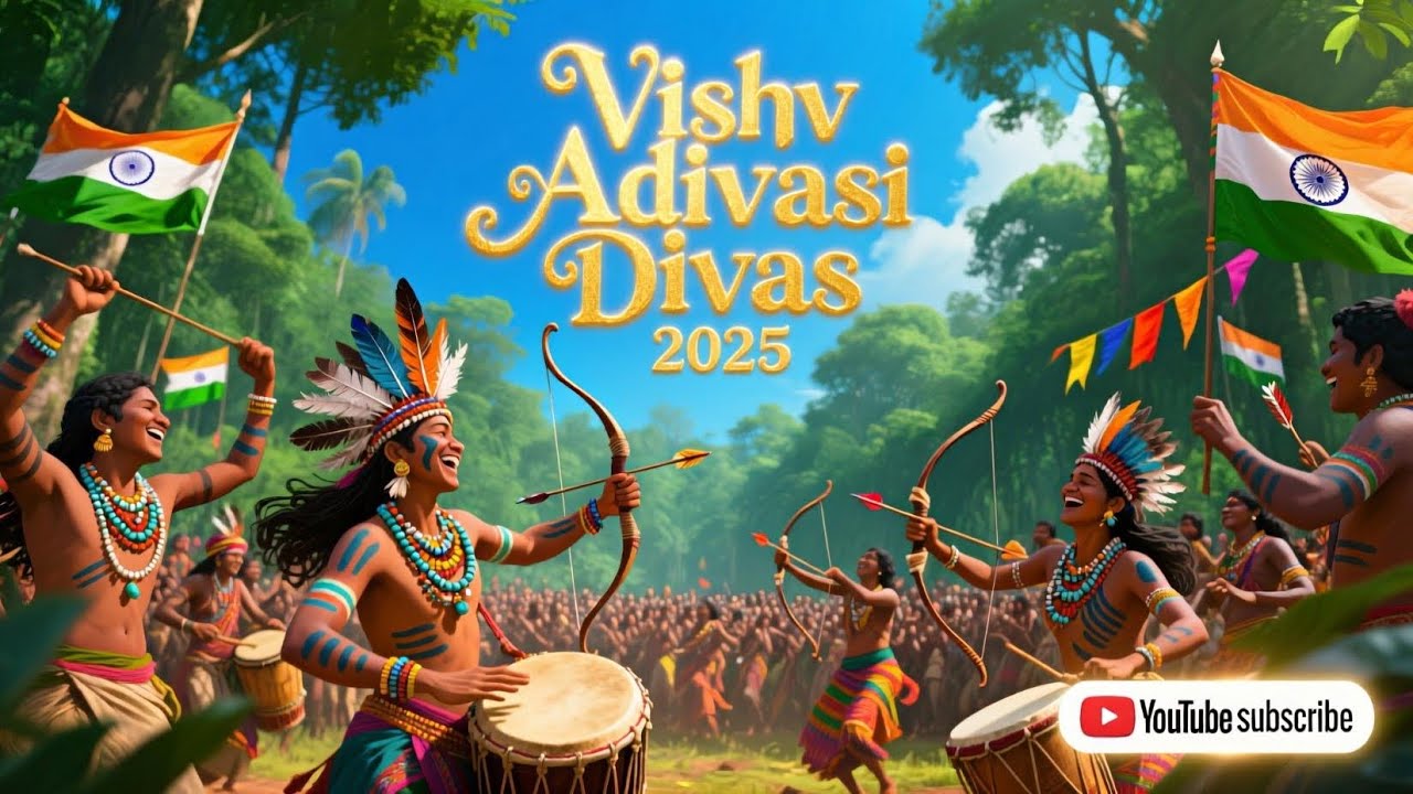 🌏 Vishv Adivasi Divas 2025 vlog 3rd | आदिवासी संस्कृति का सबसे बड़ा ...