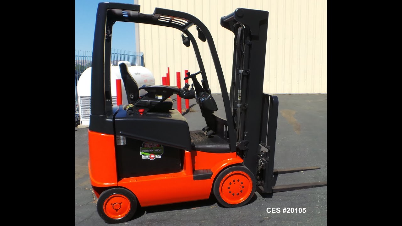 Linde E20C Electric Forklift For Sale Southern Cal - YouTube