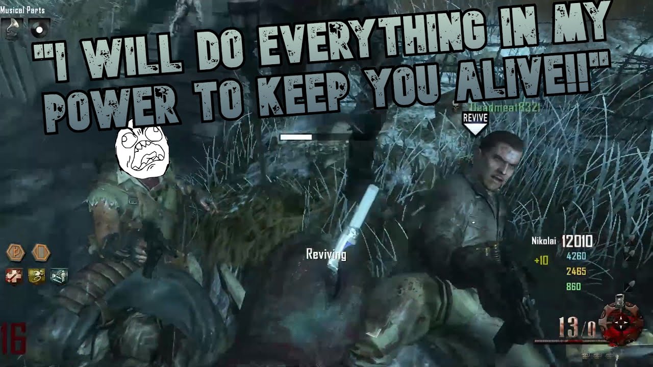 Trying My Best To Carry Three Randoms On Origins Cod Zombies With ...