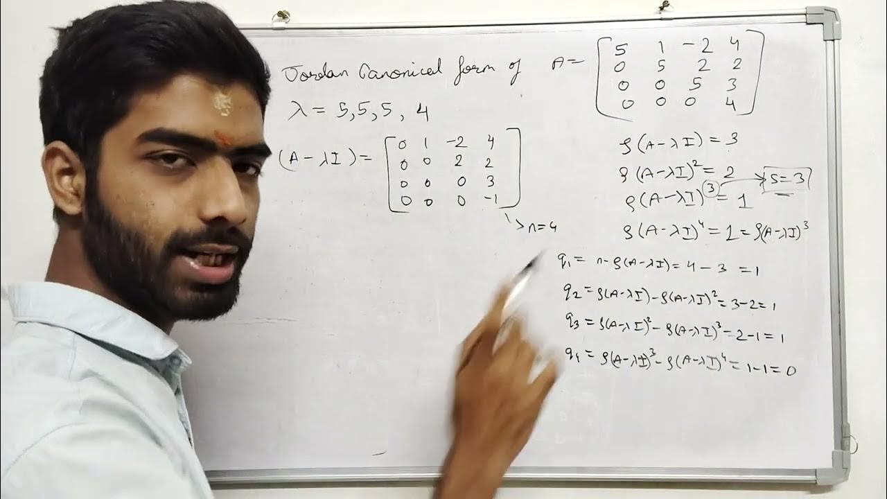 Jordan Canonical Form Part 2 | How to find Jordan Canonical Form of a Matrix - YouTube
