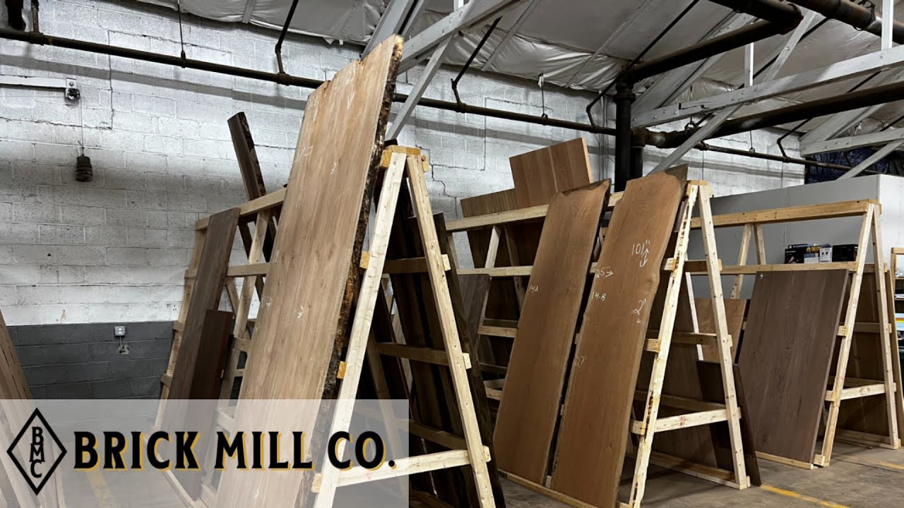 Slab Display Tour | Brick Mill Furniture - How We Make American Made ...