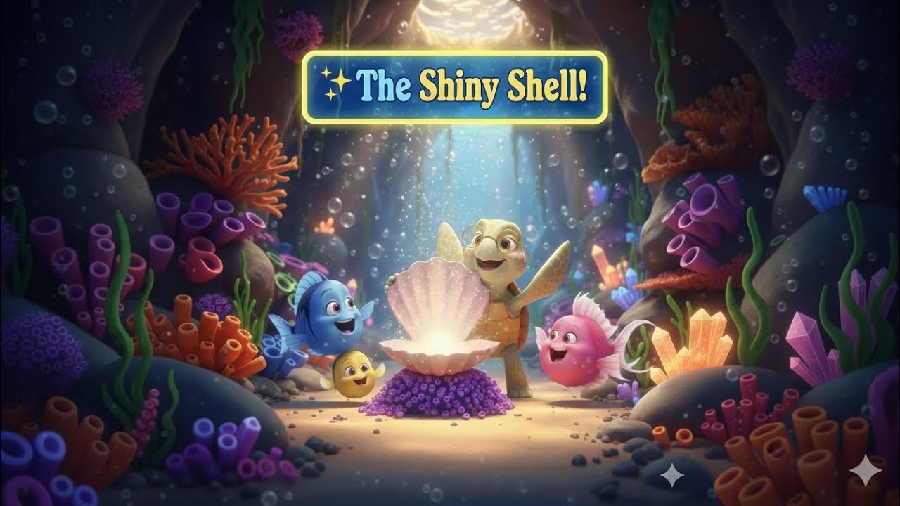 Finn the Friendly Fish and the shiny shell #animation #shortfilm - YouTube