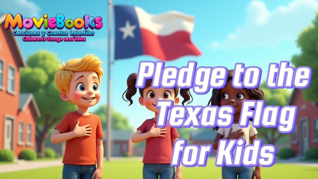 Learn the Texas Flag Pledge for Kids 🇨🇱 | Easy Recitation of Texas ...