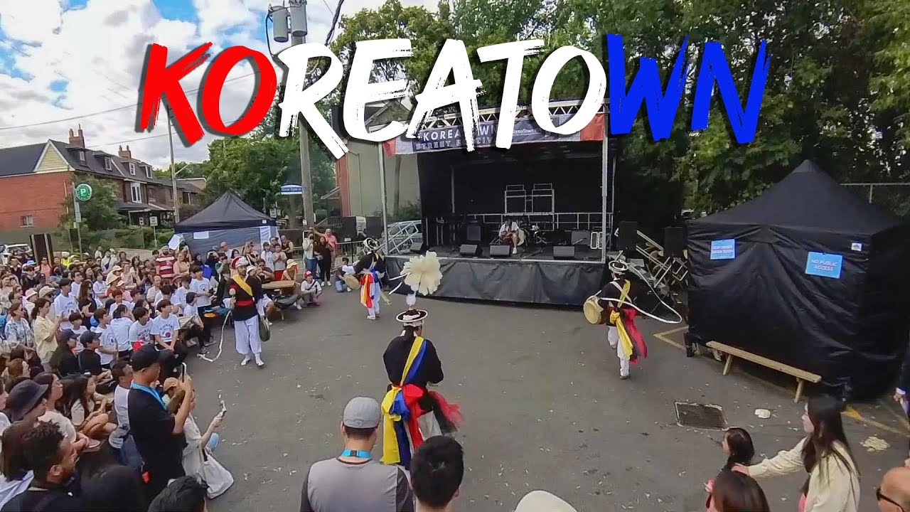 Walking by Koreatown we found this fest!!! - YouTube