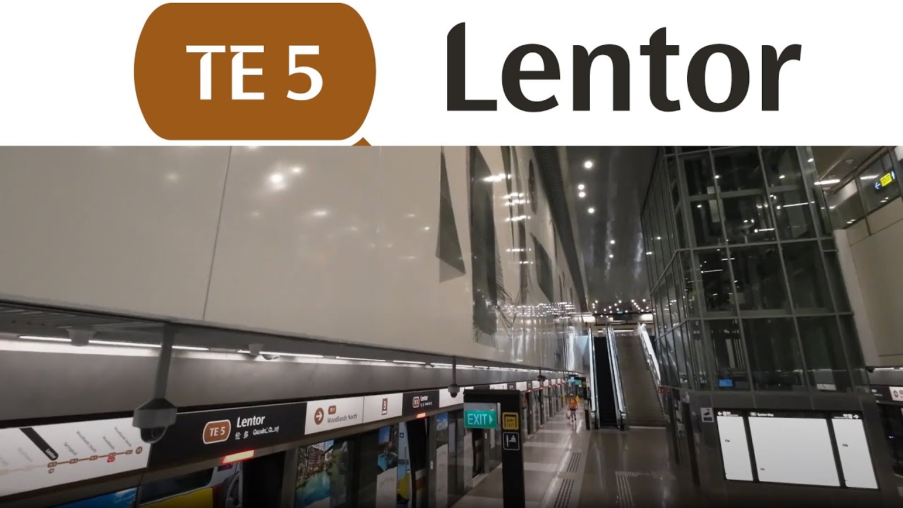 TE5 Lentor MRT Station: Exit 5 to Platforms | Thomson-East Coast Line ...