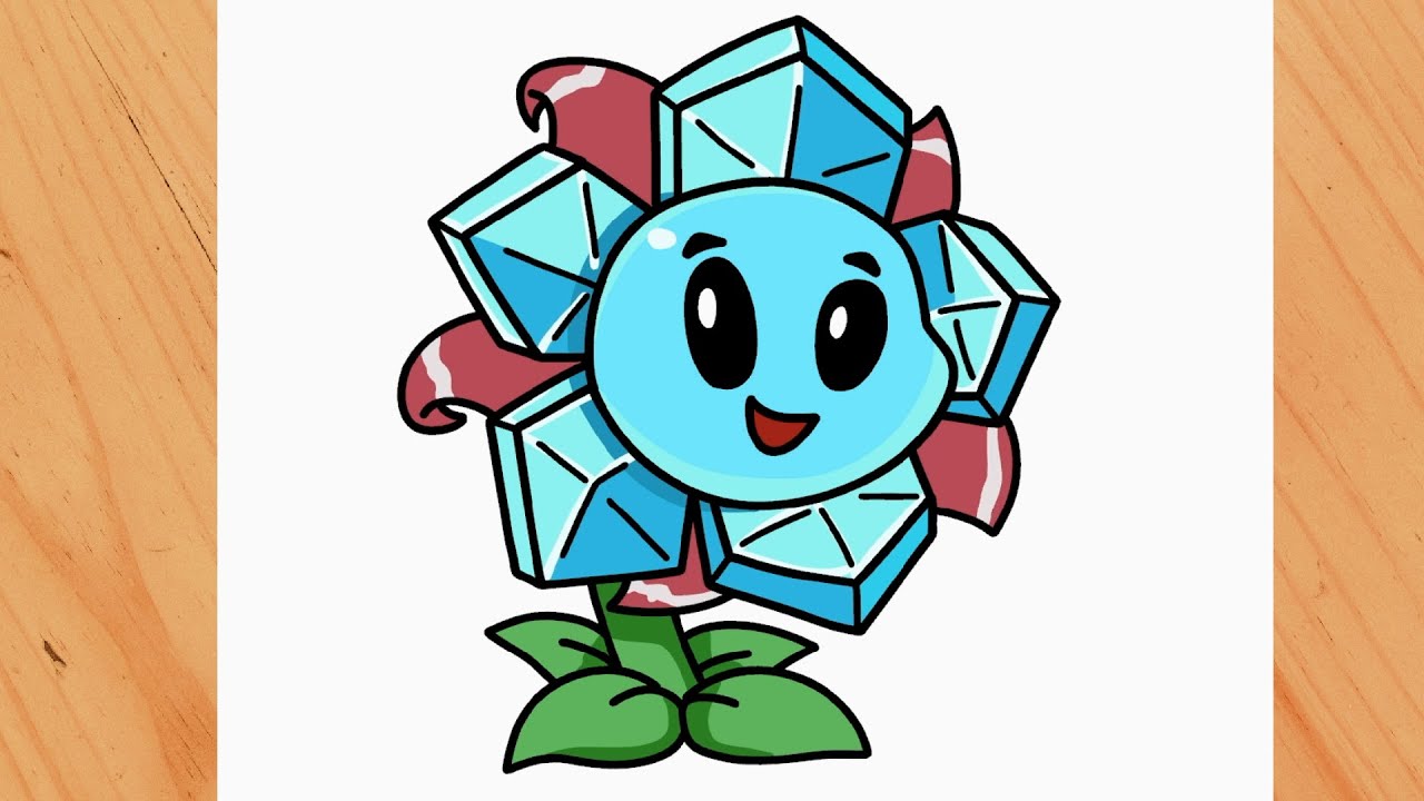 How to draw Frost Bonnet PVZ Plants vs Zombies 2 - YouTube