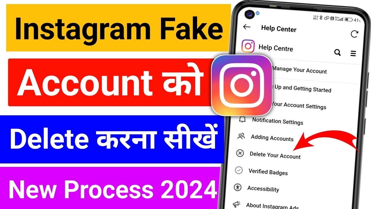 instagram fake account delete kaise kare | how to delete fake account ...
