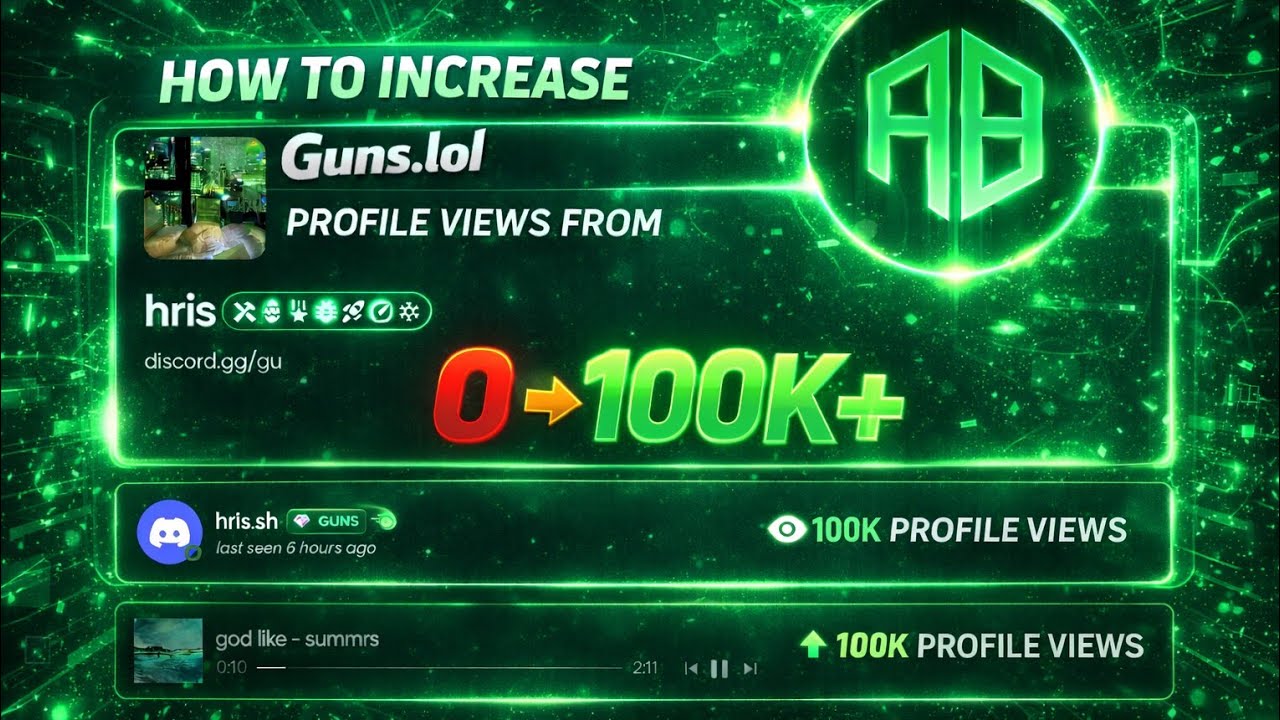 How To Grow Guns.lol Profile Views - Followers.com | Guns.lol - YouTube