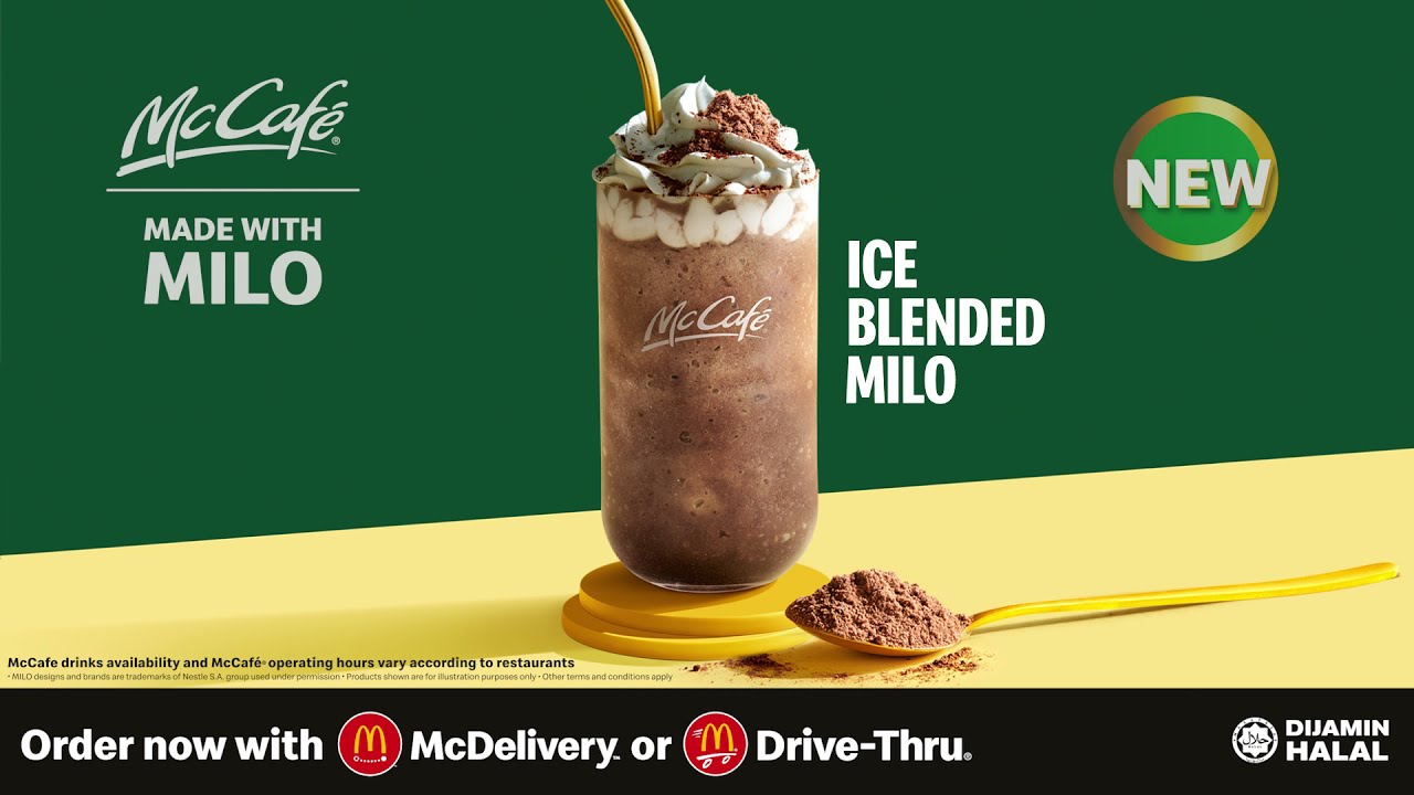McCafe Ice Blended Milo - YouTube