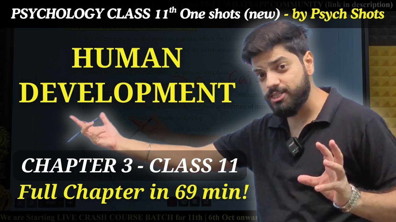 Chapter 3 Human Development | Psychology Class 11 | New One Shot NCERT ...