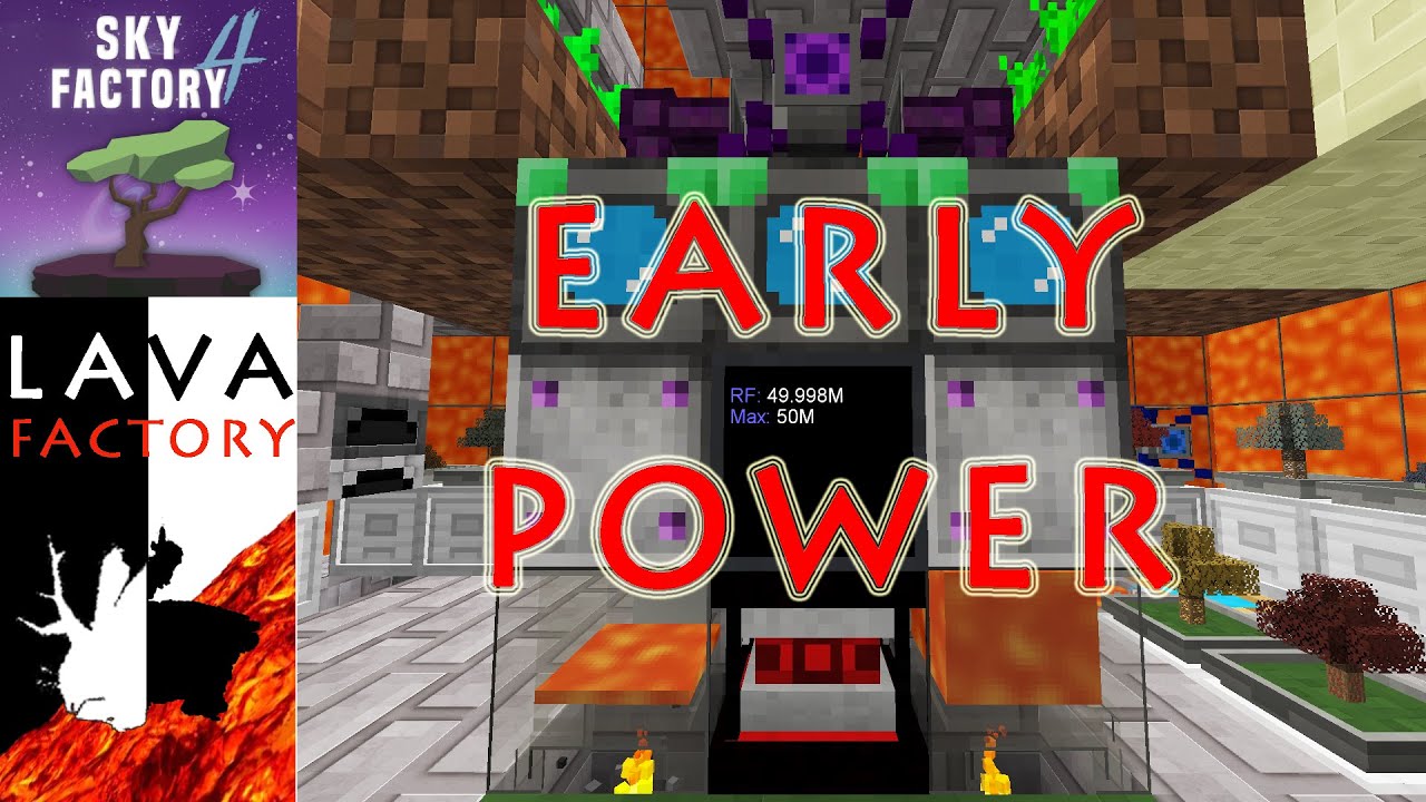Early Game Power 🔥 SkyFactory 4 Folge 7 🔥 Lava Factory - Minecraft Let ...