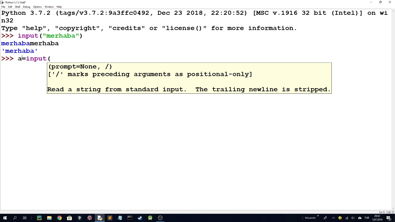 "İNPUT" KOMUTU NASIL KULLANILIR | PYTHON - YouTube