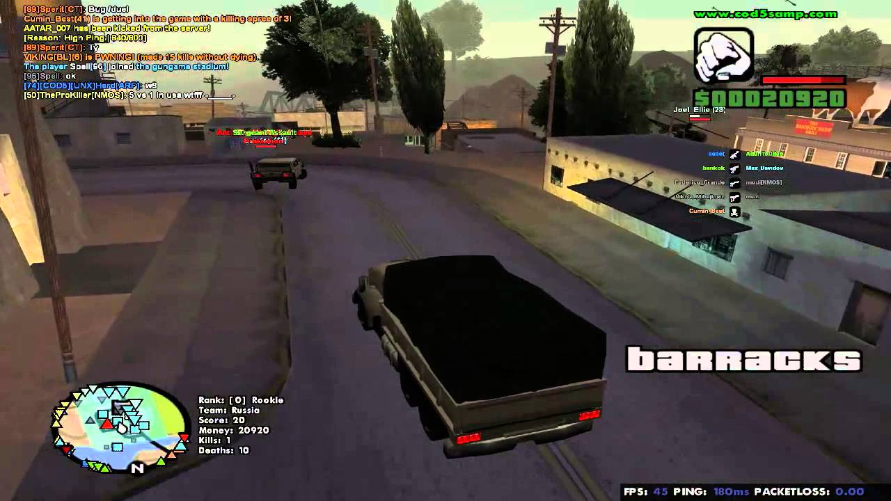 SAMP San Andreas Multiplayer) Maddi Zararlar - YouTube