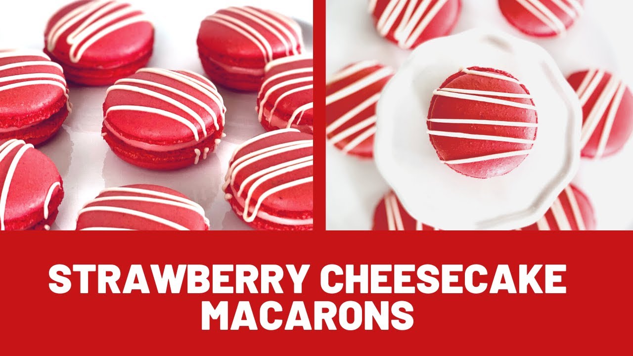 Strawberry Cheesecake Macaron Recipe | Beginner Friendly - YouTube