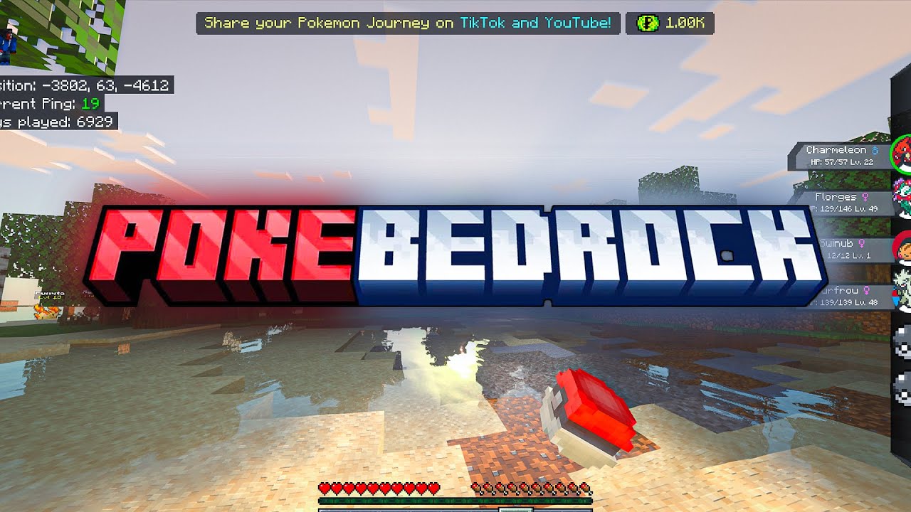 Pokemon Server On Minecraft Bedrock Edition! - YouTube