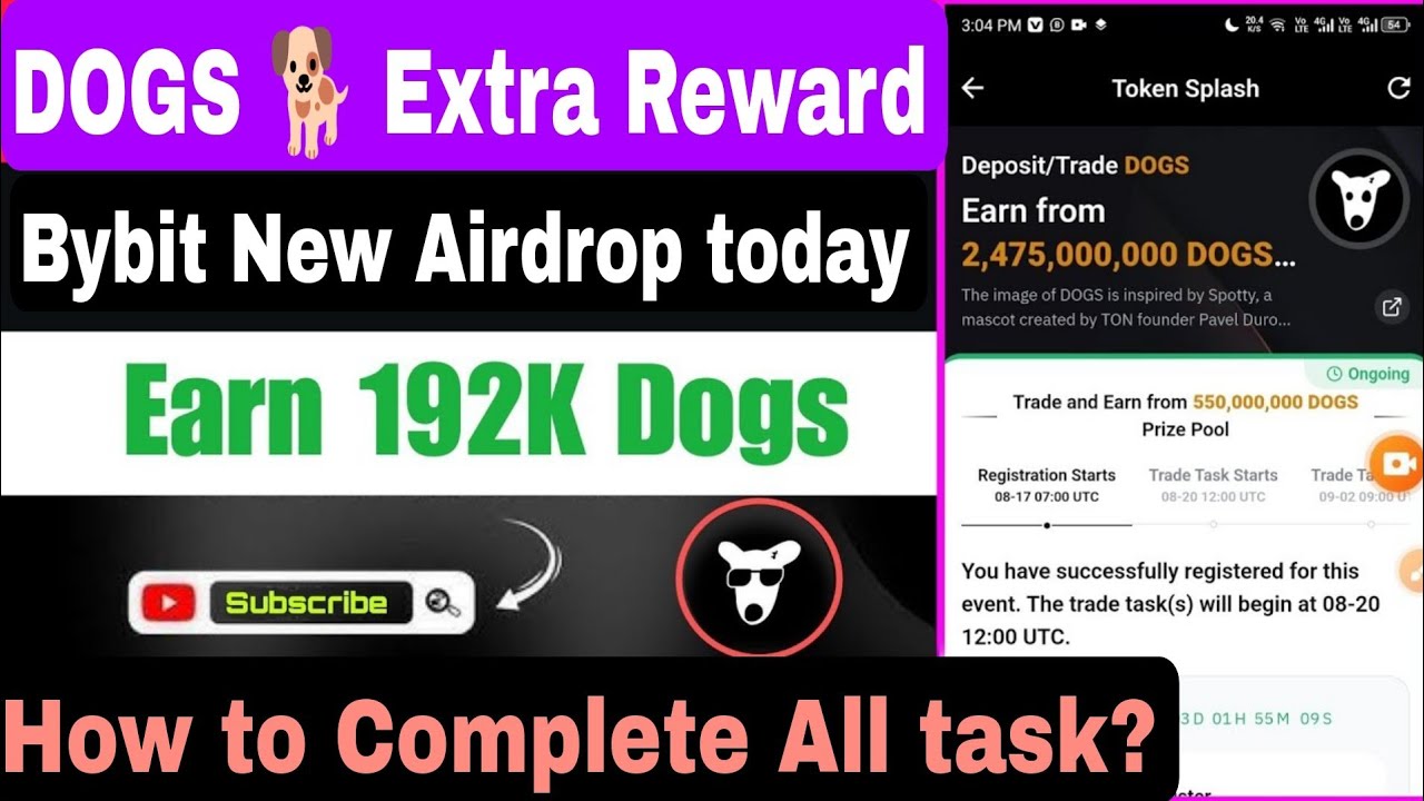 Bybit DOGS Airdrop Today | Bybit DOGS NEW EVENT | Bybit New Airdrop ...