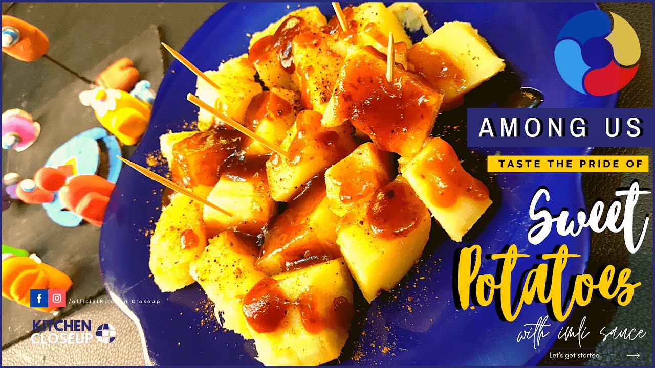 Among Us Sweet Potatoes With Imli Sauce Recipe|HowToMakeSweet ...