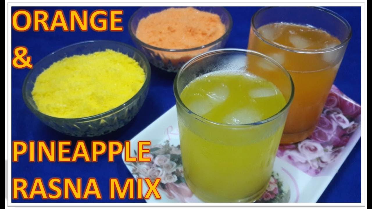 Orange & Pineapple Rasna Mix | Recipe | BY FOOD JUNCTION - YouTube