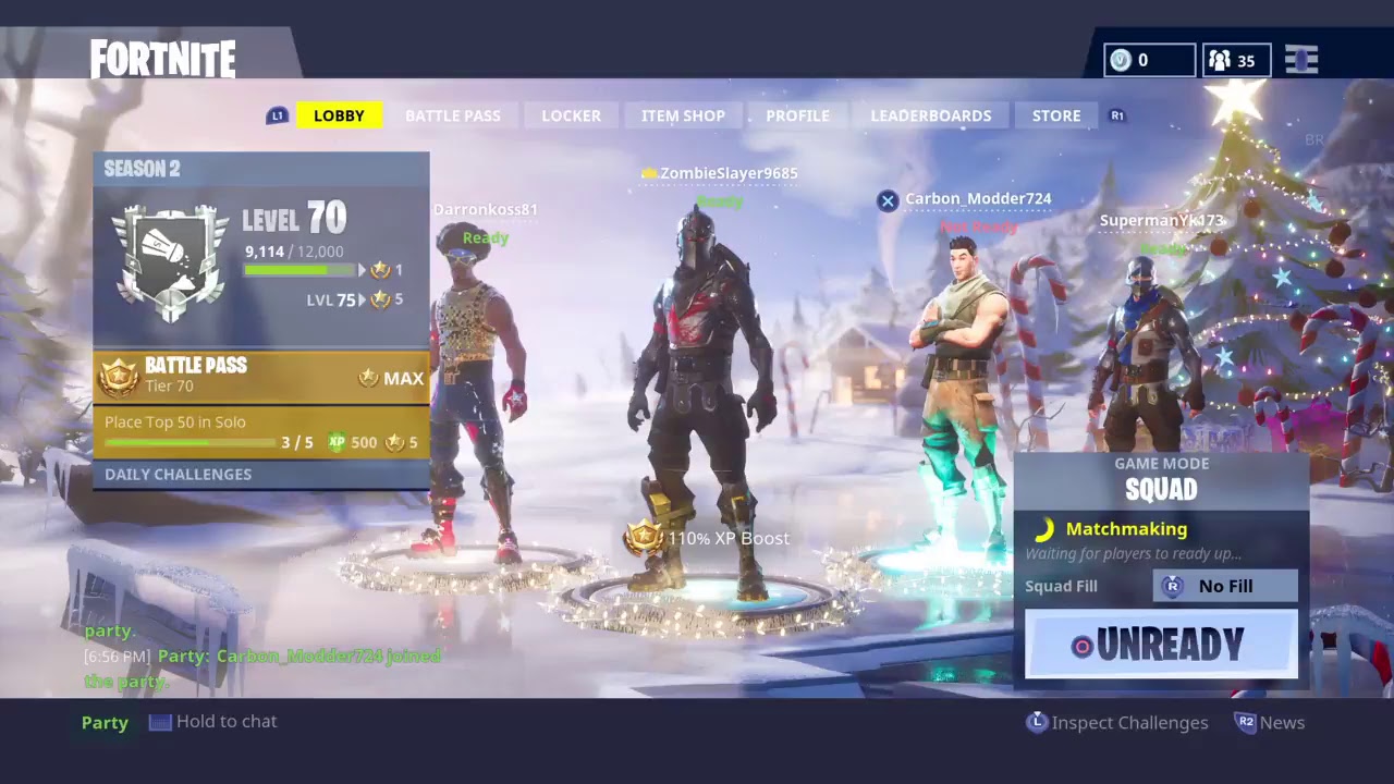 Fortnight level 70 squads - YouTube