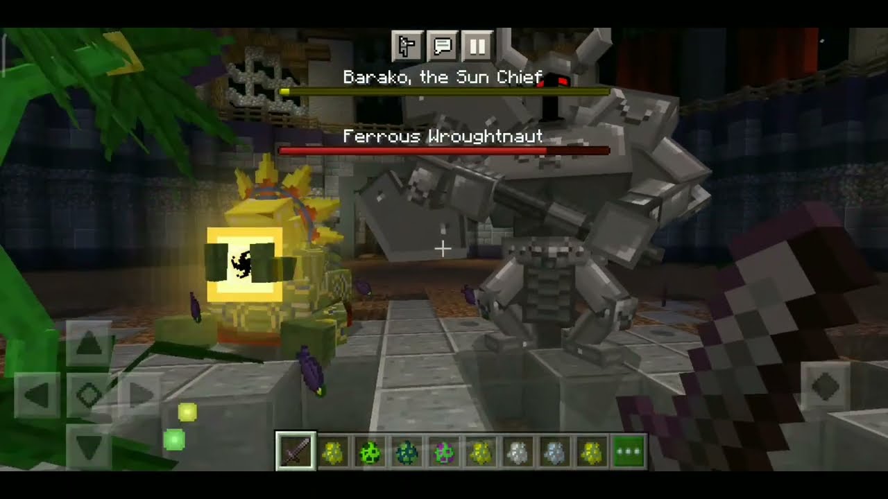 Barako the sun chief vs Frowstmow in minecraft || mob battle - YouTube