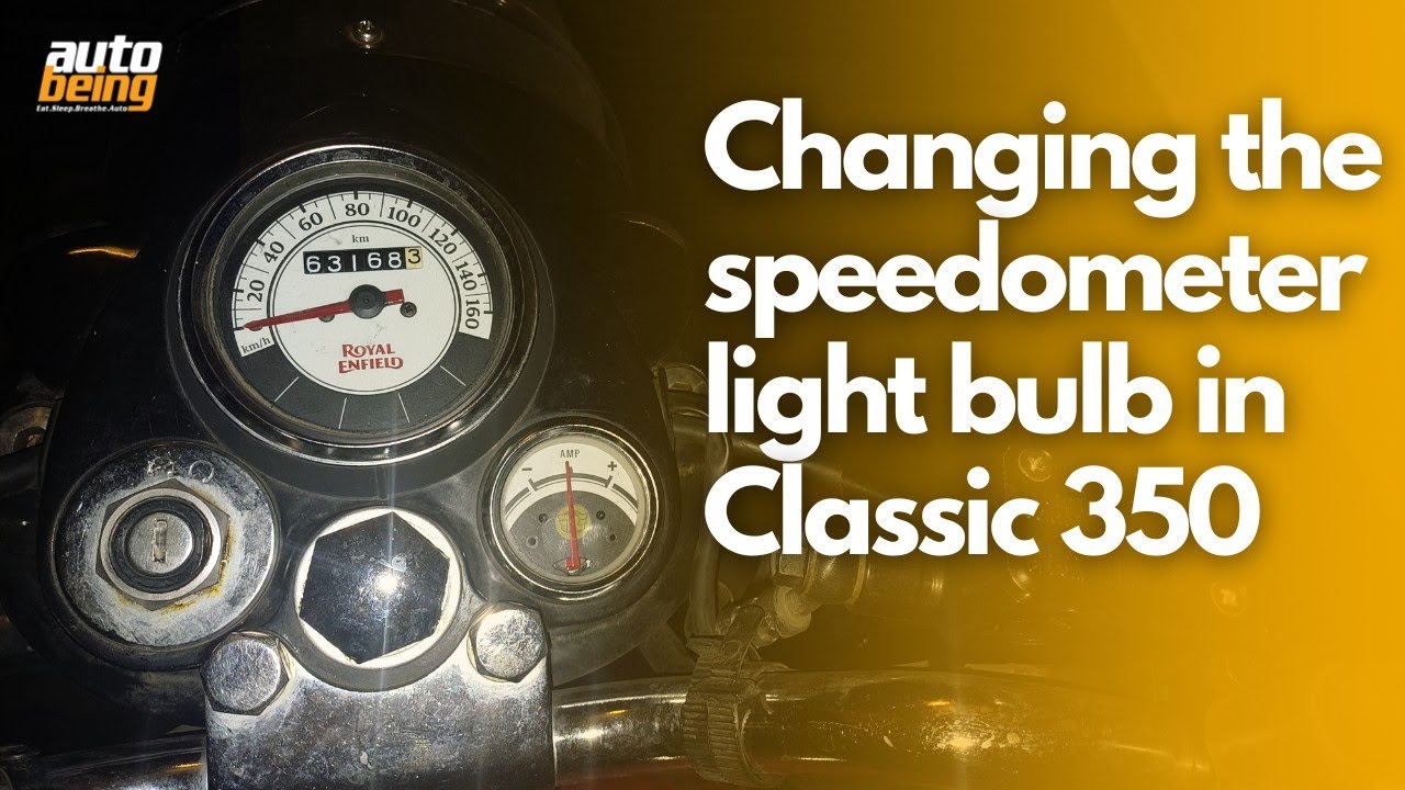 Royal Enfield Classic 350 Speedometer bulb change| Metre light not ...