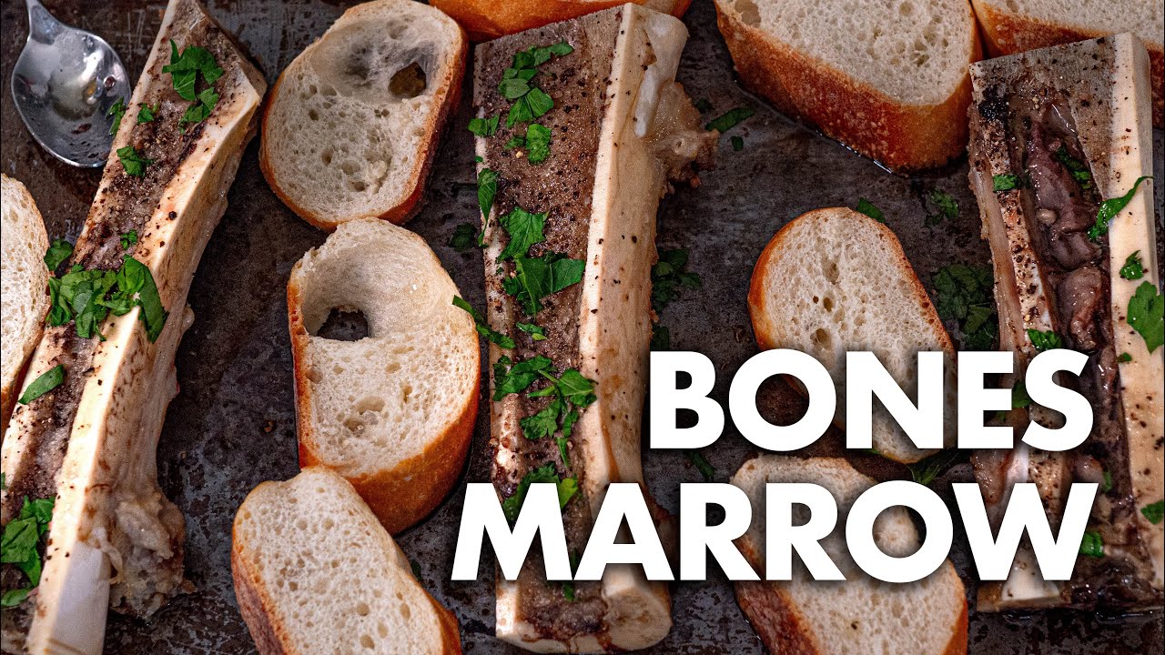 Roasted Marrow Bones Recipe - Delicious Bone Marrow! - YouTube