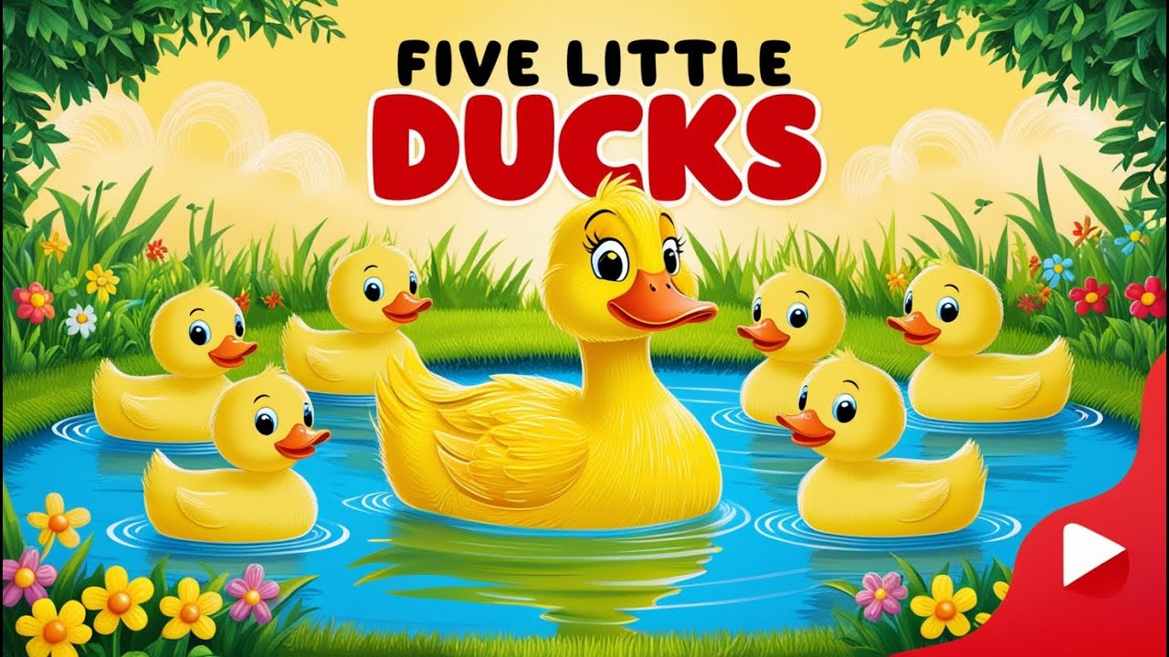 Five Little Ducks |Nursery Rhymes| Five Little ducks Song| Tinytoons ...
