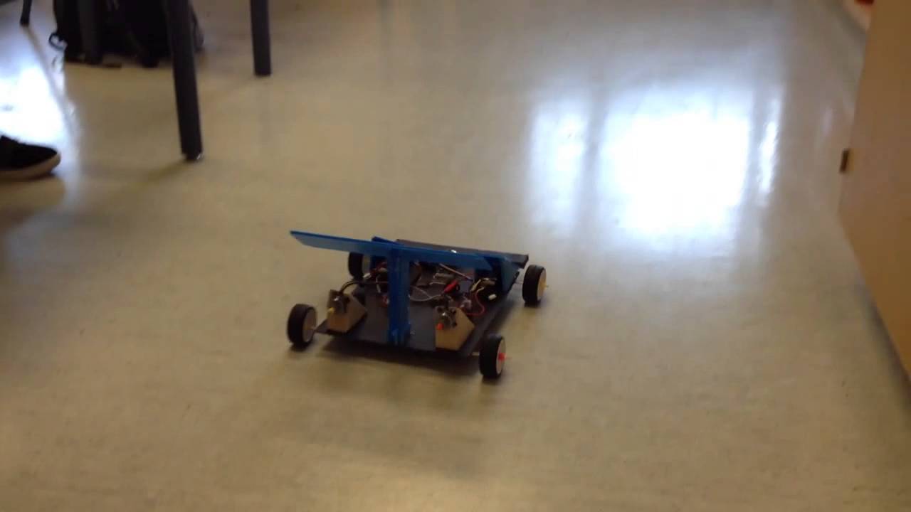 Tether Car - demo in straight line - YouTube