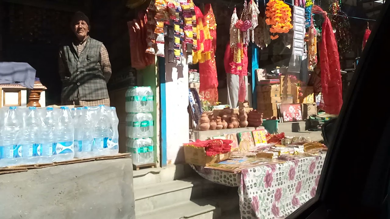Joshimath market chamoli uttarakhand peepalkoti badrinath road - YouTube