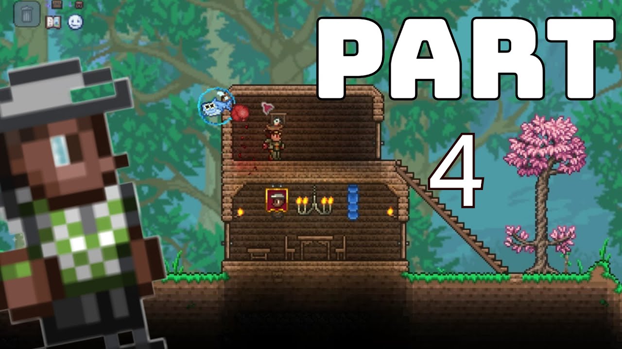 building a house for the golfer terraria part 4 - YouTube