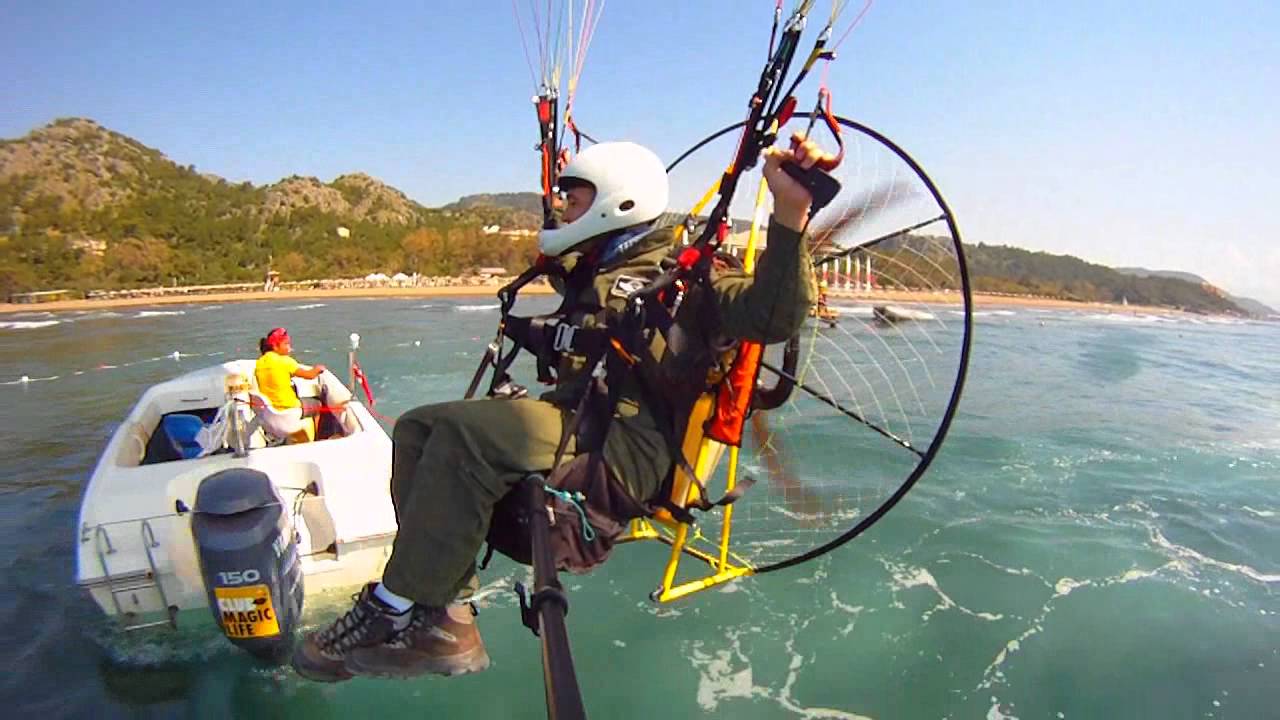 Paramotor pilot - YouTube