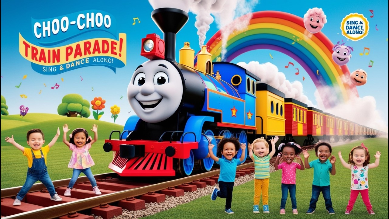 चू-चू ट्रेन परेड! | बच्चों के लिए मजेदार ट्रेन कविता.Choo Train Parade ...
